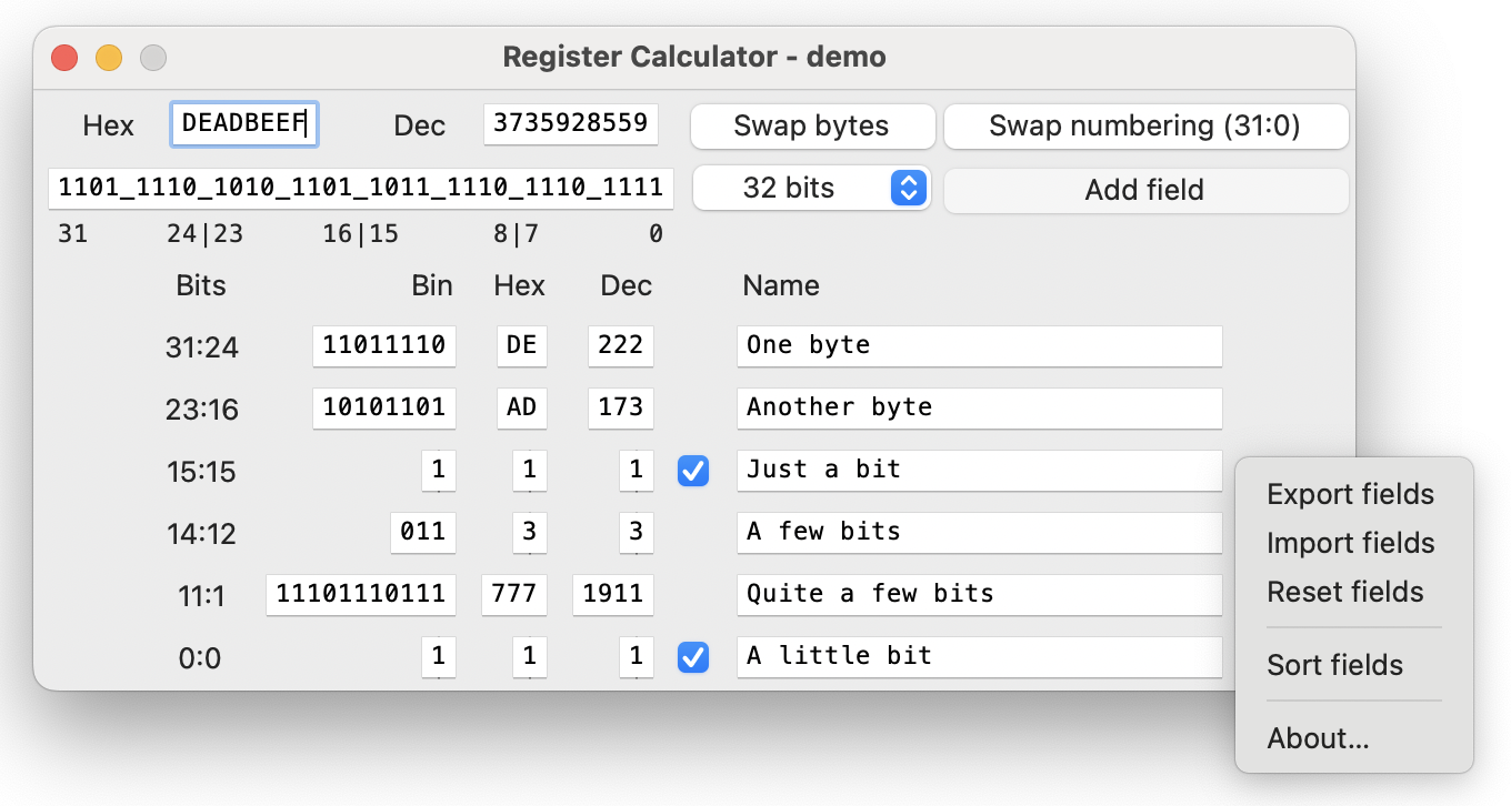 GitHub - fornstedt/registercalculator: A tool to view and manipulate a ...